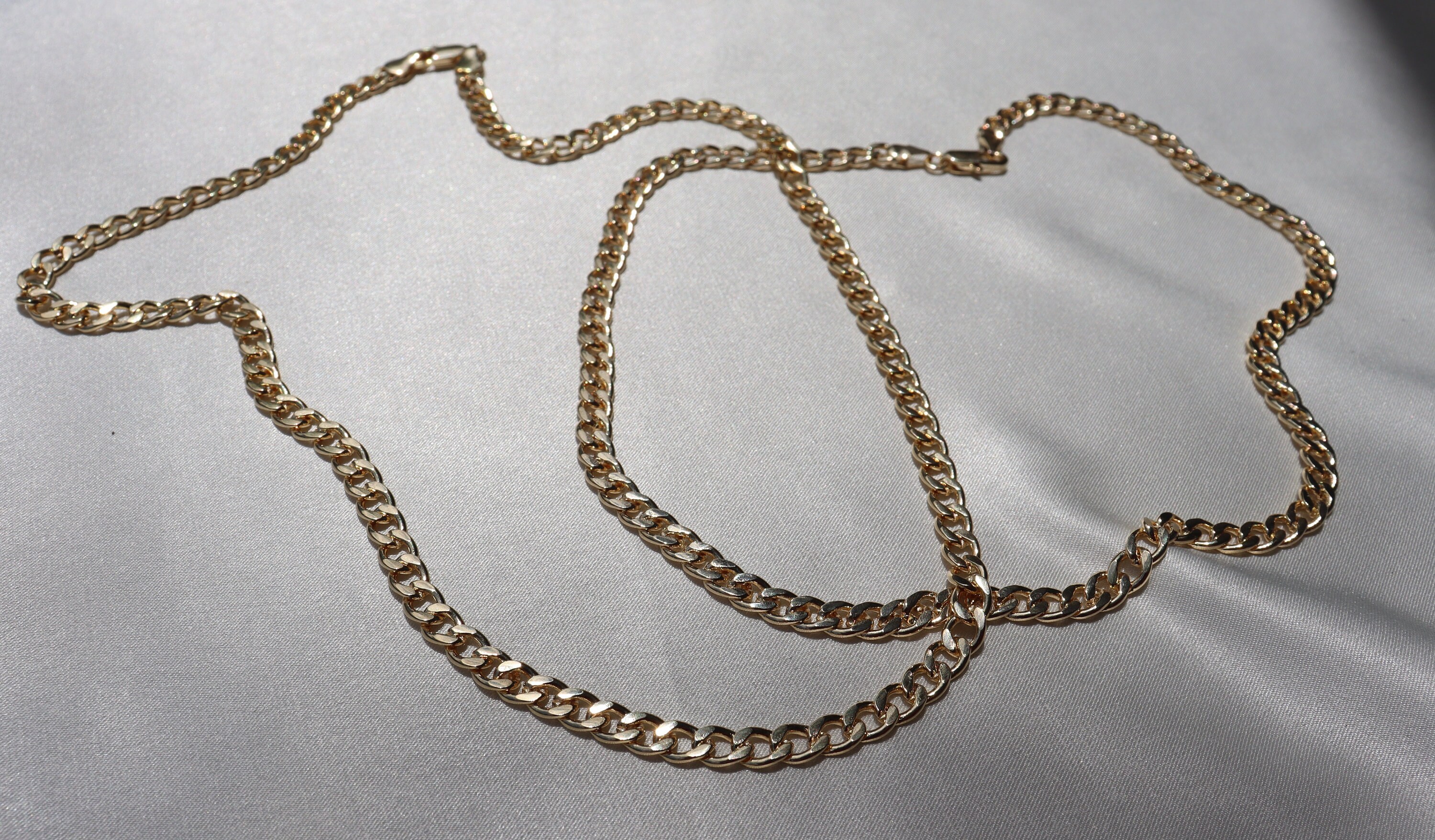 Miami Cuban Chain Necklace 18k Gold Filled Necklace Cuban | Etsy