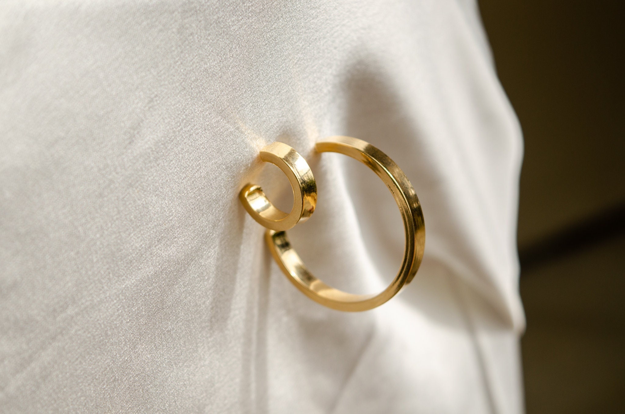 18K Gold Filled Large Open Hoops Wide Gold Hoop Earring Gold - Etsy