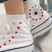 Embroidered Converse/converse High Tops/embroidered Converse Platform ...