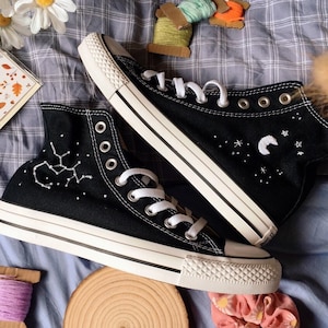 Embroidered Converse/ Converse Custom Constellation Embroidery ...