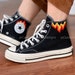 Custom Converse Chuck Taylor 1970s/embroidered Fire Converse/fire ...