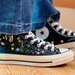 Embroidered Converse/converse Custom Chuck Taylor 1970s/custom Converse ...