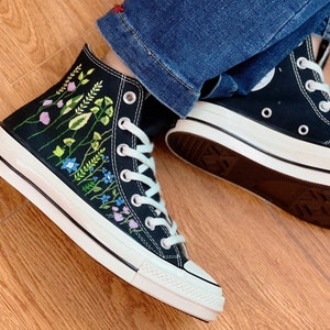 Embroidered Converse/converse Custom Chuck Taylor 1970s/custom Converse ...