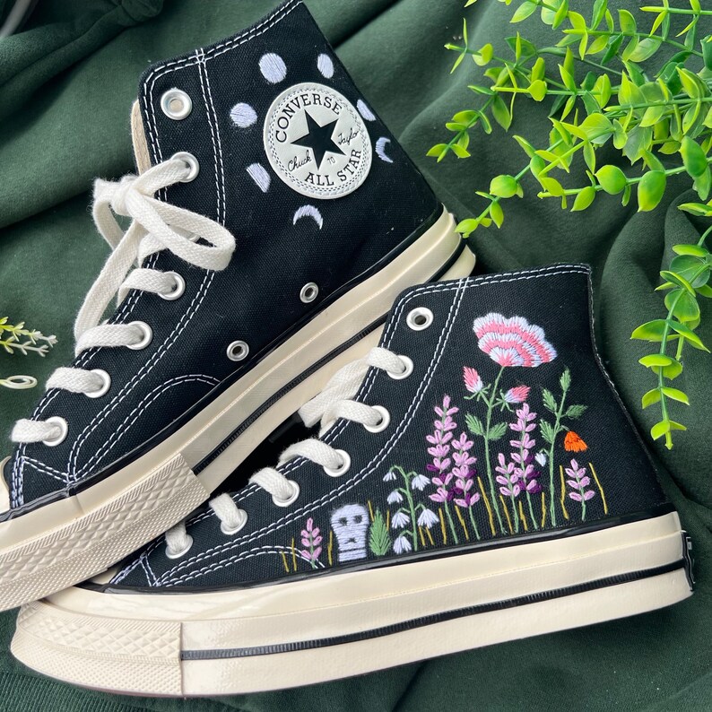 Embroidered Converse/converse Hi Tops Chuck Taylor - Etsy