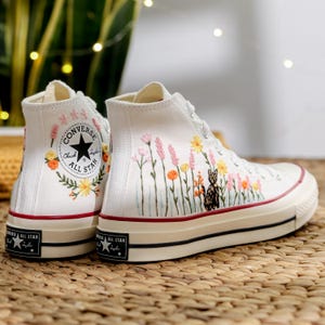 Custom Pet Embroidered Converse High Tops, Converse Embroidery Cat and ...