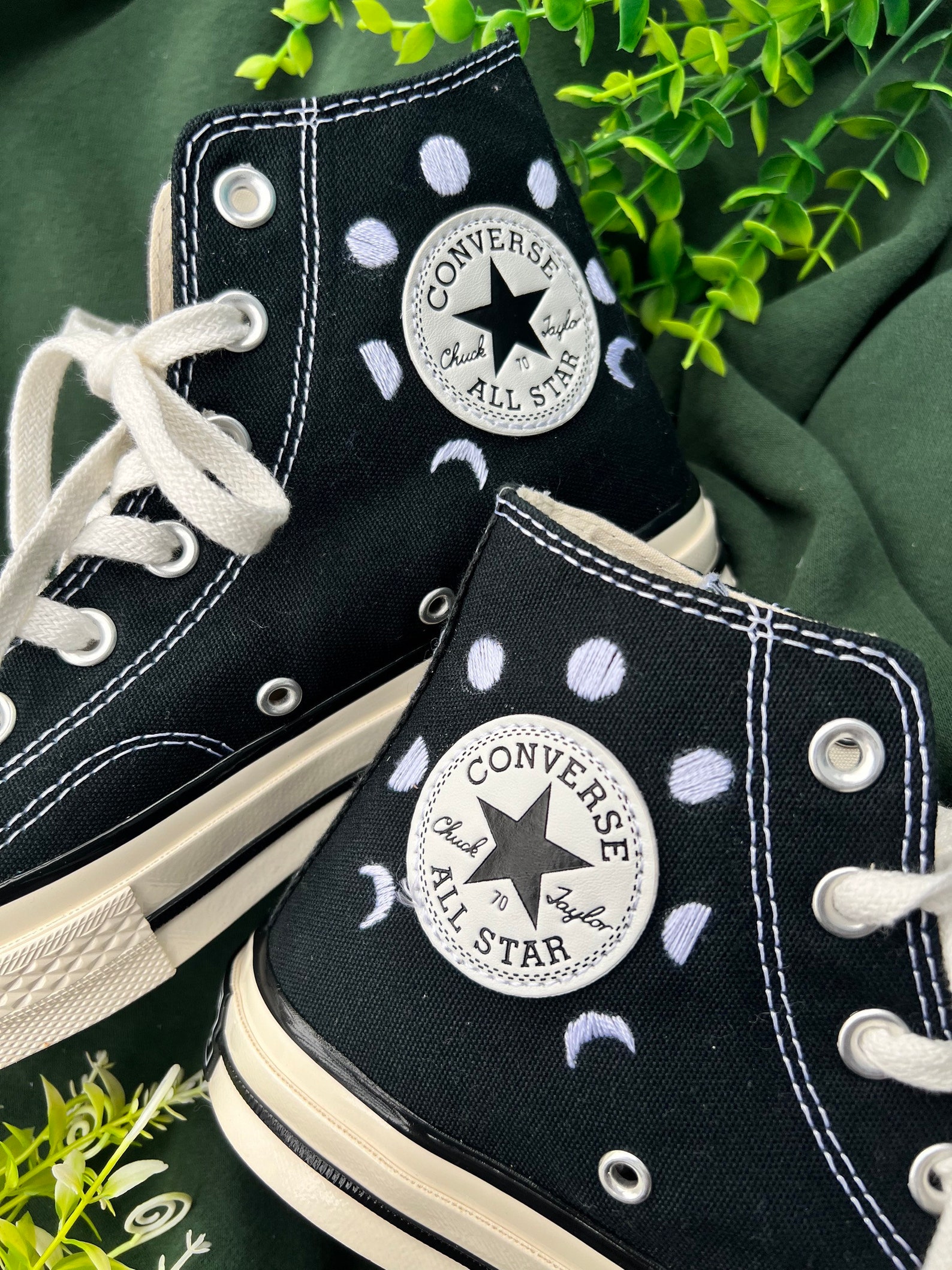 Embroidered Converse/converse Hi Tops Chuck Taylor - Etsy