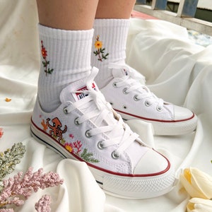 Embroidered Converse Chuck Taylor Low Tops/custom Low Converse Mermaids ...