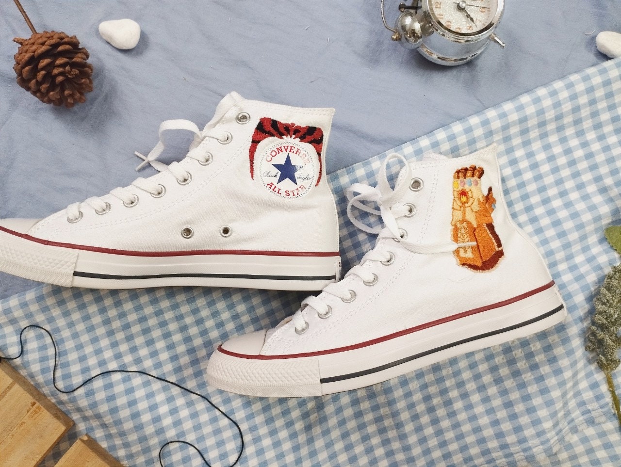 Embroidered Converse/ Converse Custom Embroidery Characters/ - Etsy