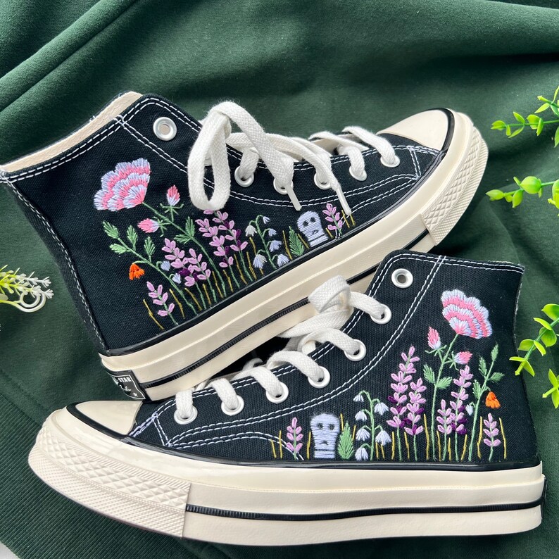 Embroidered Converse/converse Hi Tops Chuck Taylor - Etsy