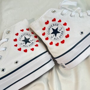 Embroidered Converse/converse High Tops/embroidered Converse Platform ...