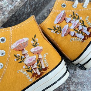Converse High Tops/mushroom Converse/converse Embroidered Magic ...