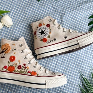 Converse Chuck Taylor 1970s Embroidery/ Custom Converse/ Embroidered ...