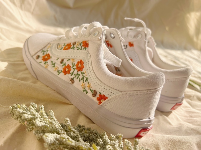 Custom Vans Shoes/ Embroidered Shoes/ Embroidered Vans Sweet - Etsy