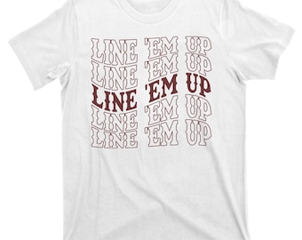 Line Em up Shirt - Etsy