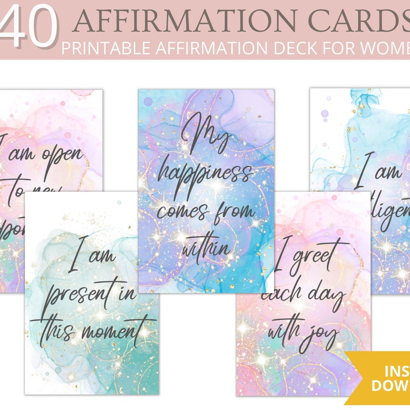 Affirmation Cards - Etsy