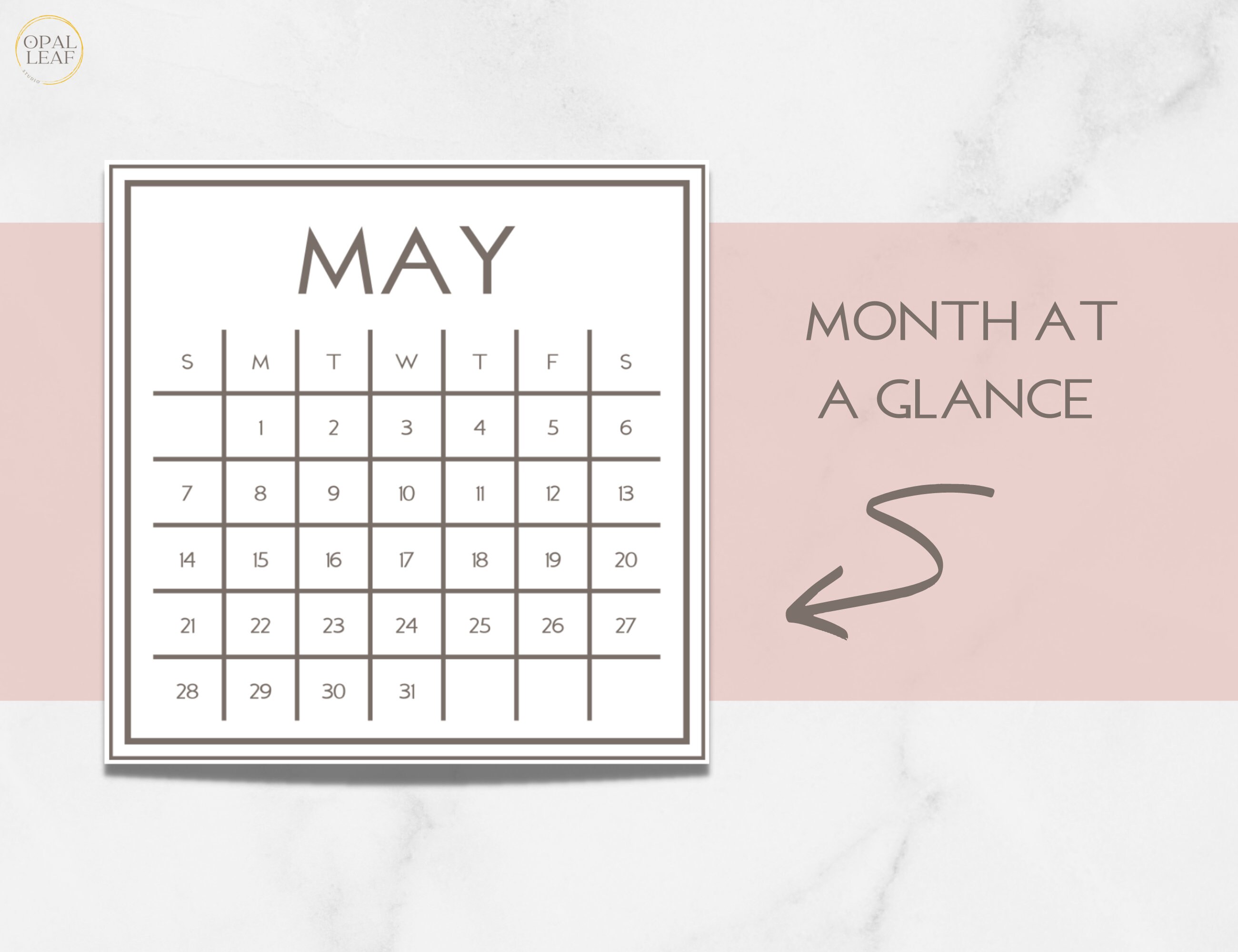 STICKY NOTES, 2023 Calendar, 3x3, Printable PDF - Etsy