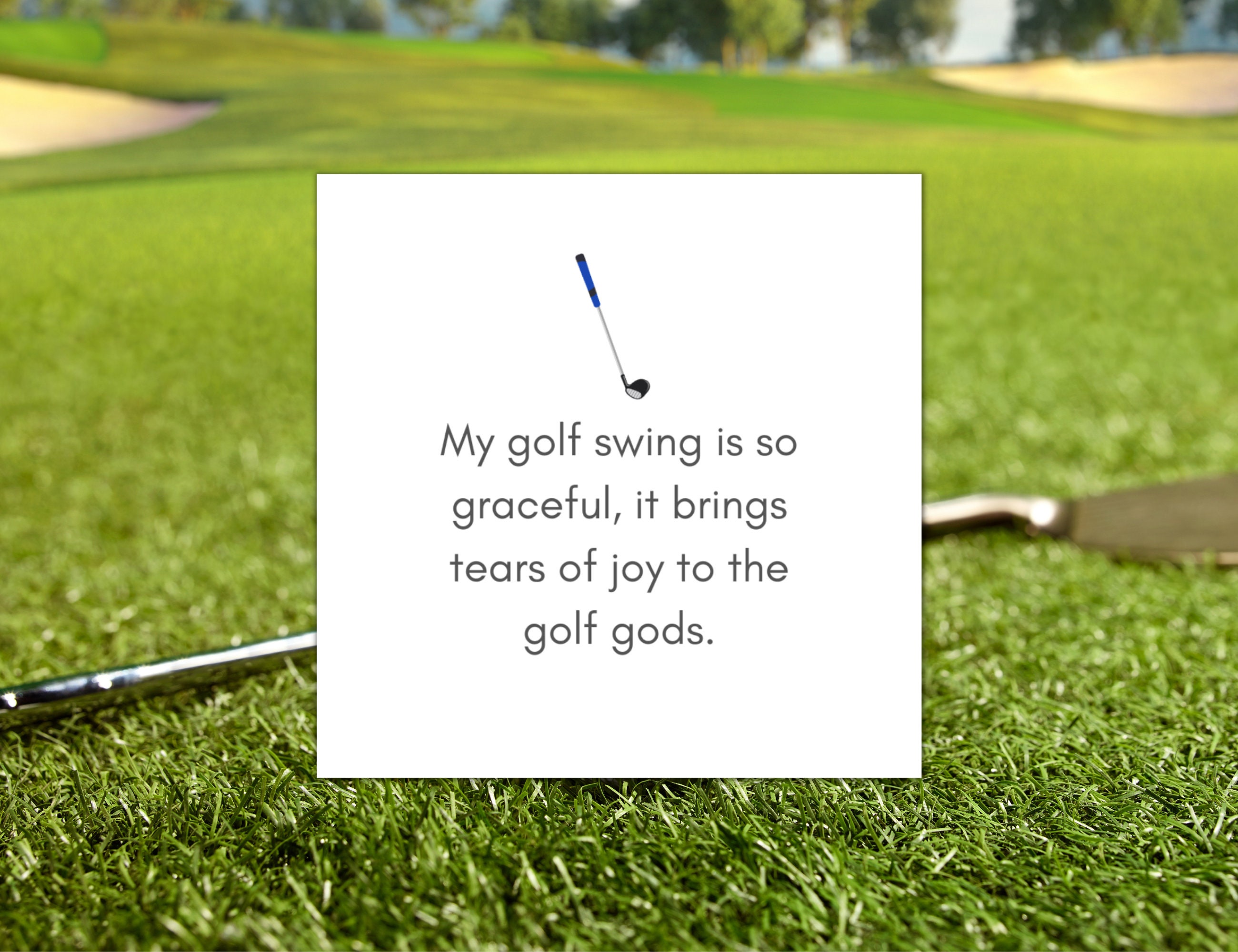 Printable Golf Affirmation Cards, Funny Positive Affirmations for ...