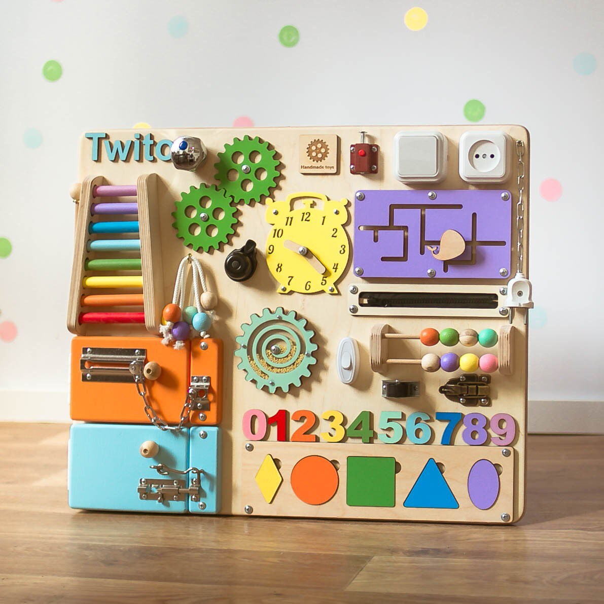 Montessori Busy Board, Custom Busy Board for Baby, Christmas Present ...