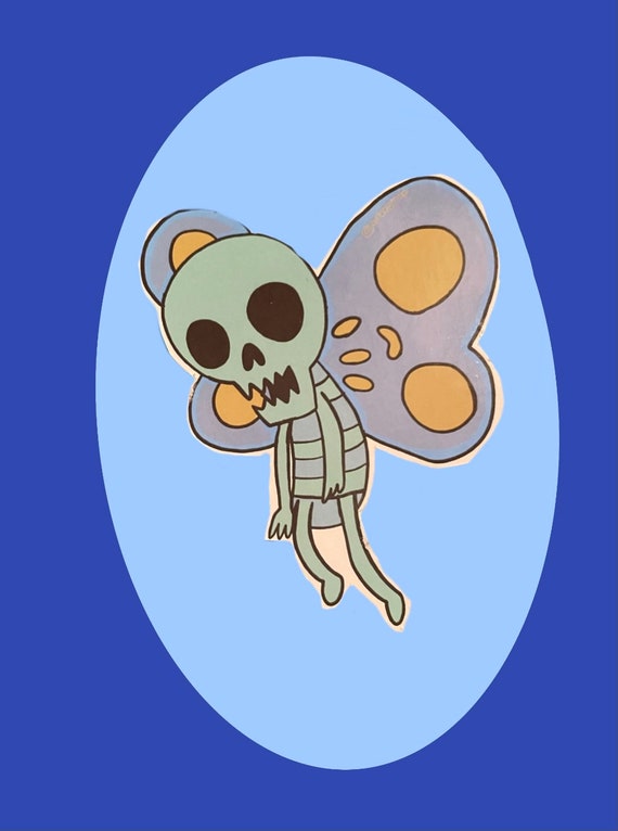 Adventure Time Sticker Butterfly Sticker Skeleton Sticker - Etsy