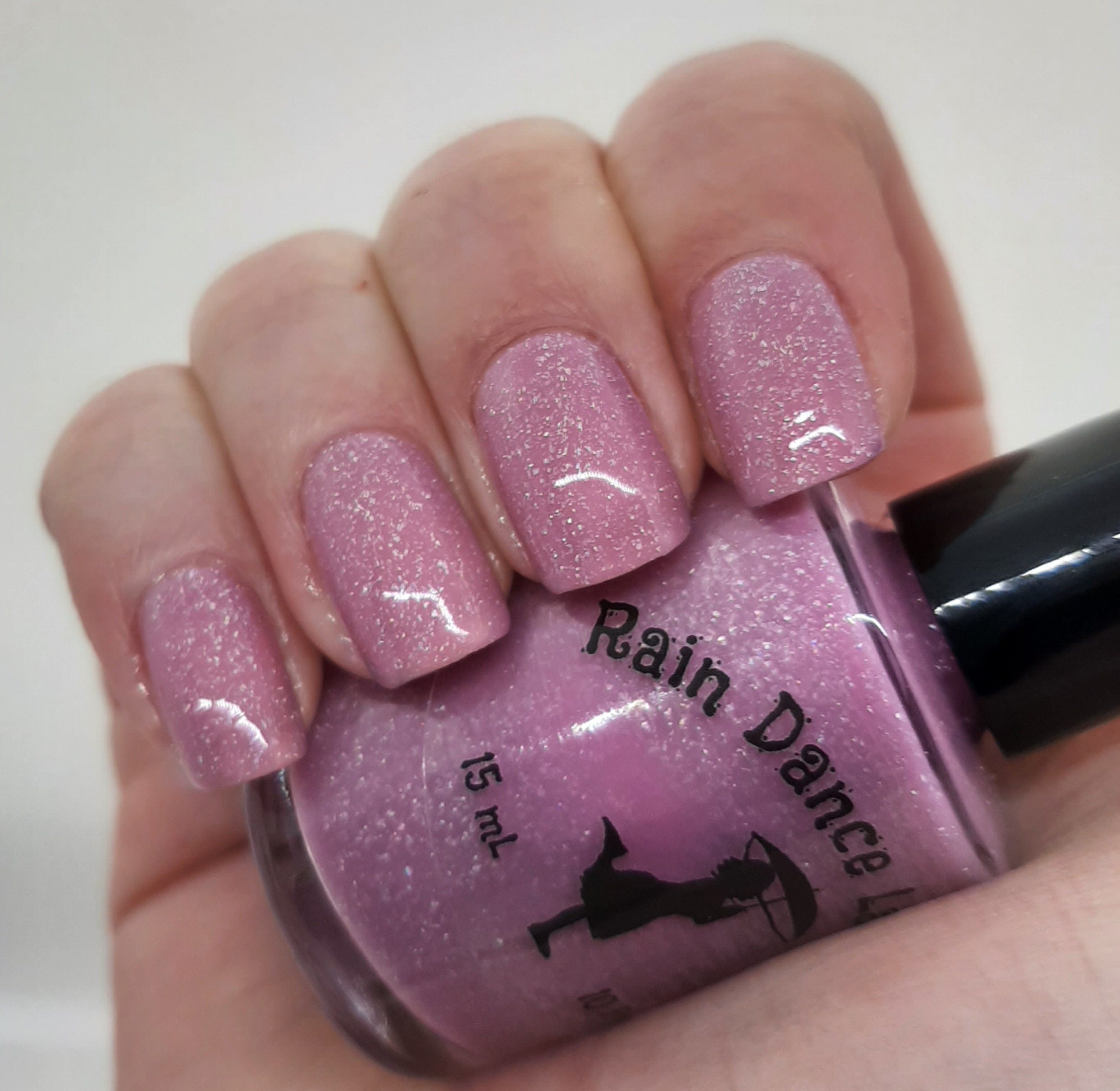 Sheer Baby Pink Jelly Holographic Polish Blissful | Etsy