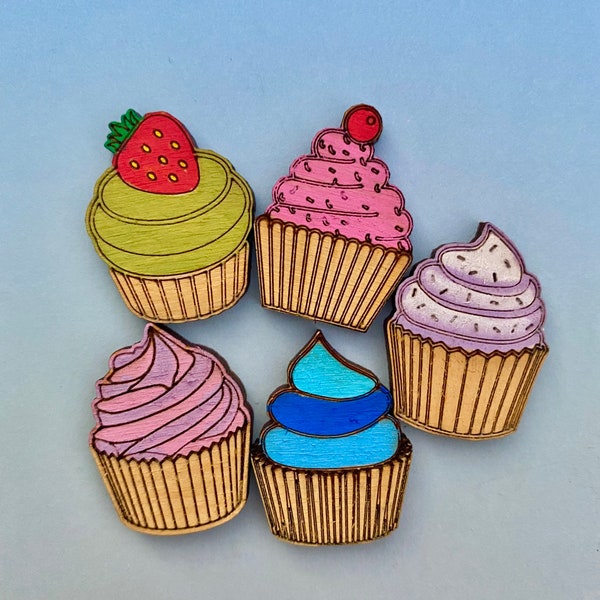 Cupcake Magnets - Etsy
