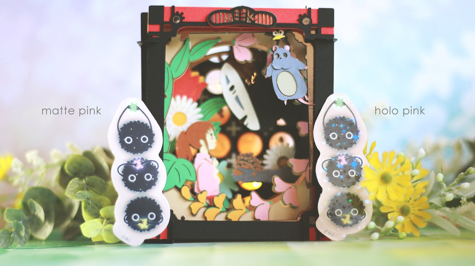 No Face Sticker Soot Sticker Anime Sticker Holographic - Etsy