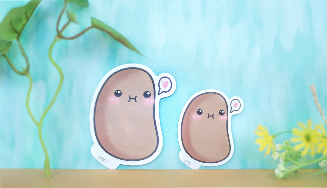 Cute Potato Sticker | Food Sticker - Bullet Journal, Planner Sticker ...