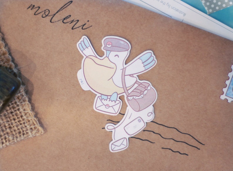 Pokemon Mail Die Cut Sticker Bullet Journal Stickers - Etsy