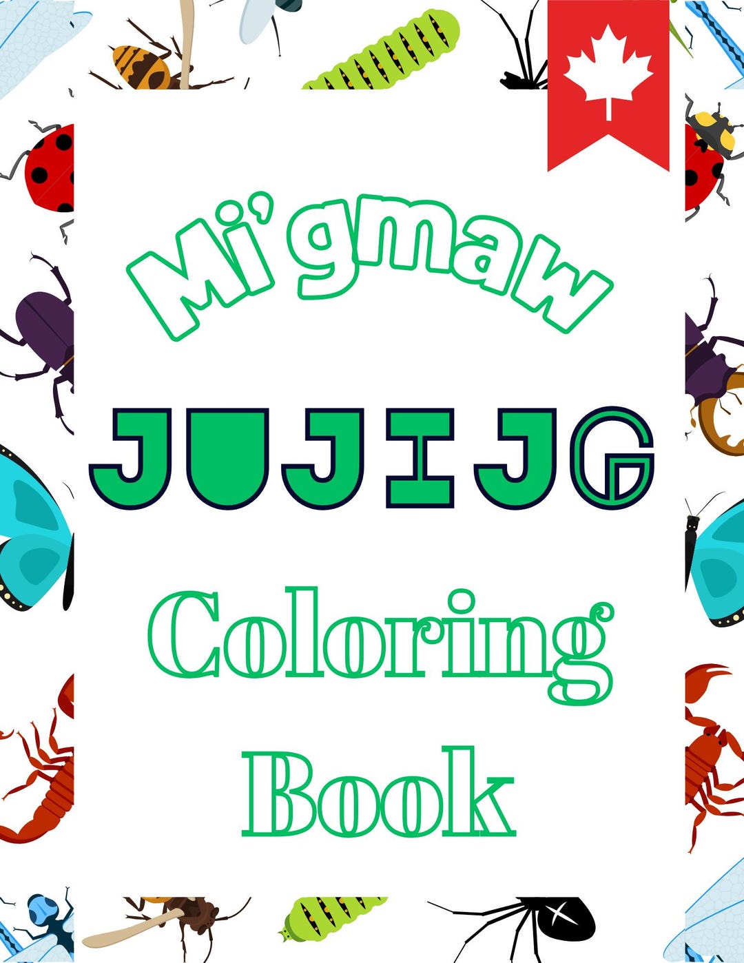 Bugs Mi'gmaw Coloring Book - Etsy
