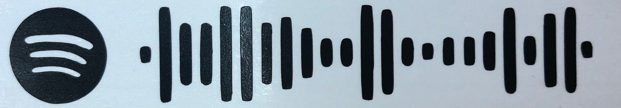 Spotify Vinyl Decal Label Sticker - Scannable - Song Code ...
