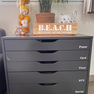 Drawer Storage Organisation Labels | Custom Vinyl Decal Stickers ...