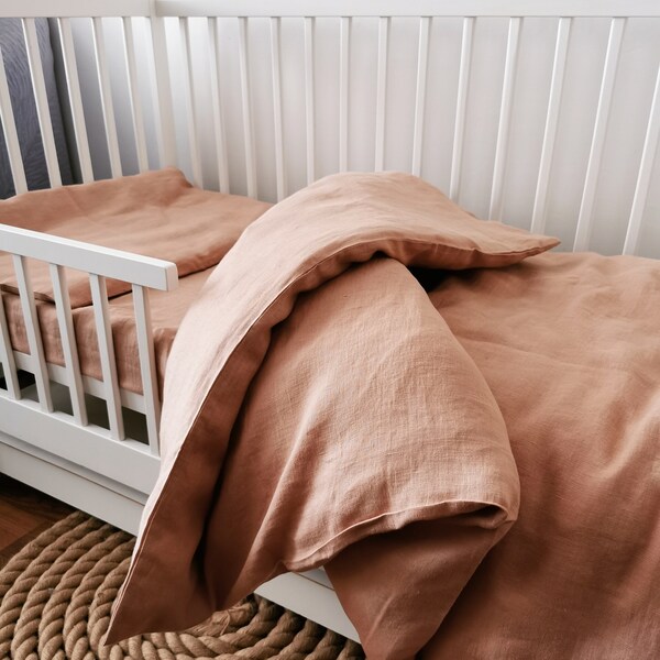 Linen Baby Bedding - Etsy