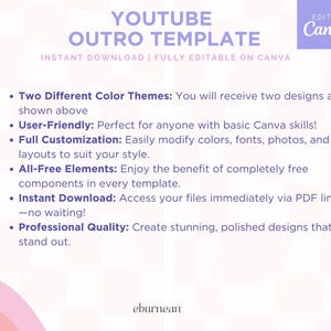 Retro Youtube Outro Template, Aesthetic End Screen Canva, Cute Youtube ...