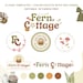 Cottagecore Logo Design, Editable Canva Logo Template, Boho Logo for ...