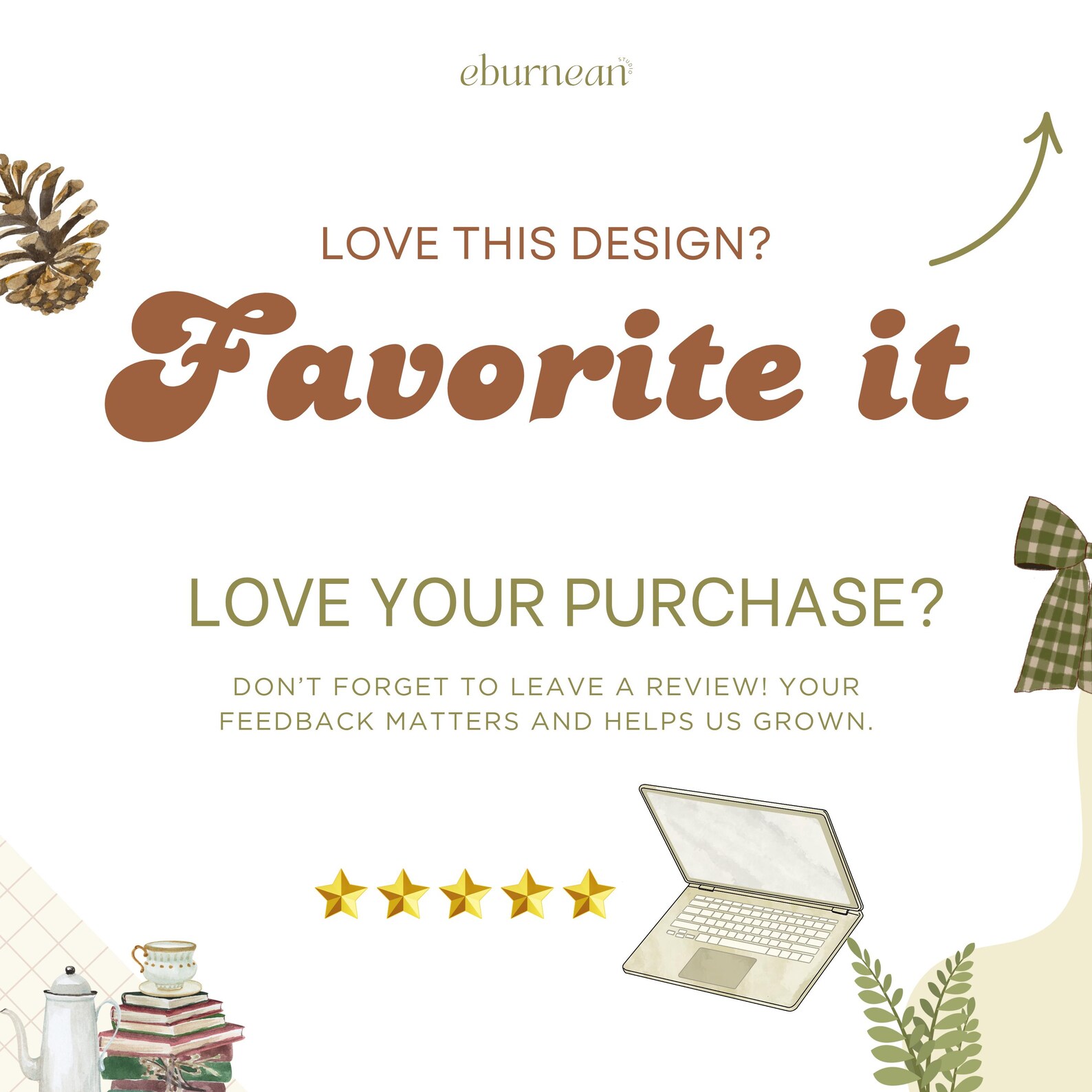 Cottagecore Logo Design, Editable Canva Logo Template, Boho Logo for ...