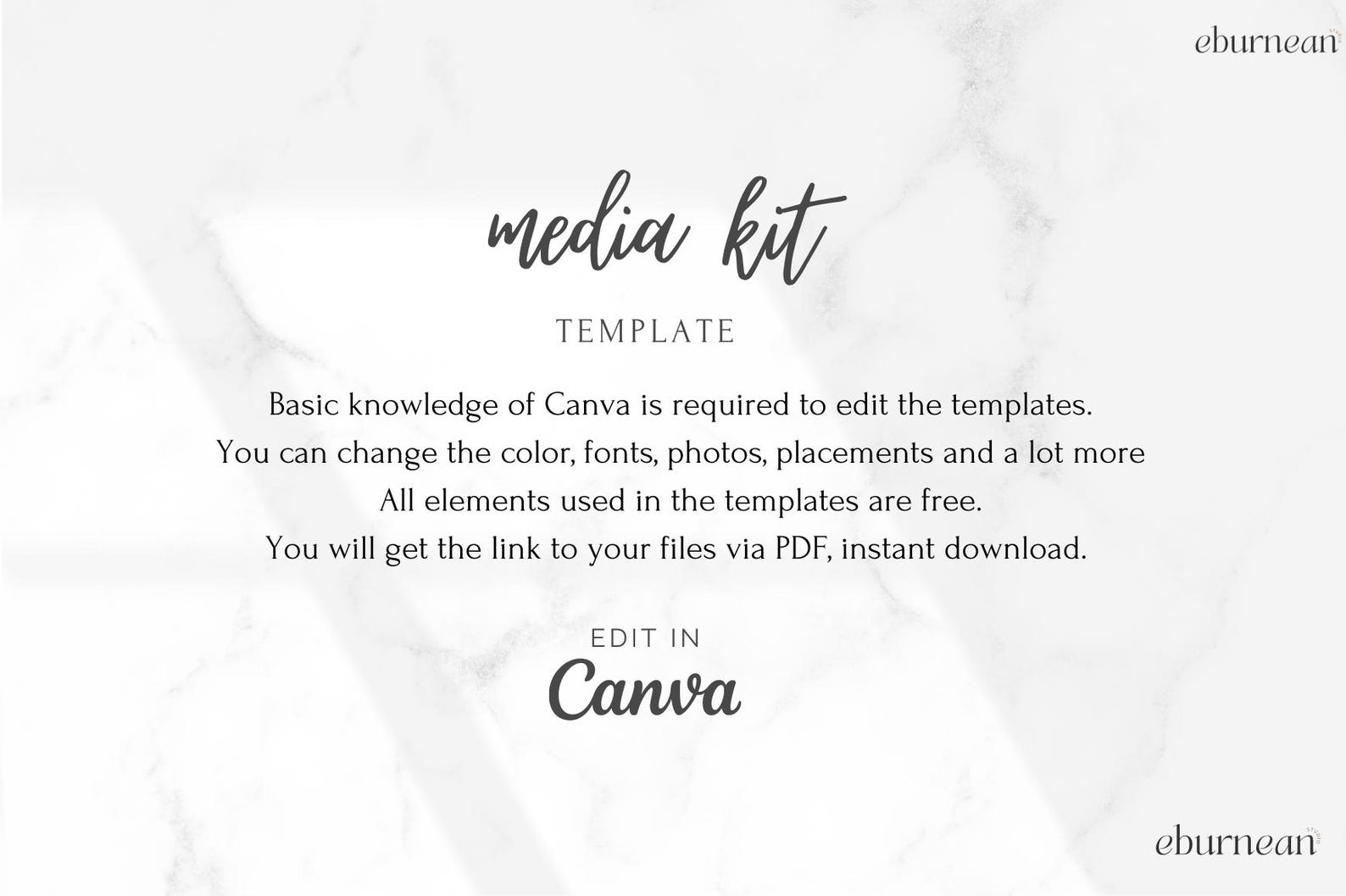 Editable Beige Media Kit Canva Template Influencer Rate Sheet Template ...
