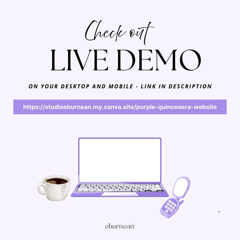 Digital Quinceañera Invitation Sweet 16 Website With Editable RSVP ...