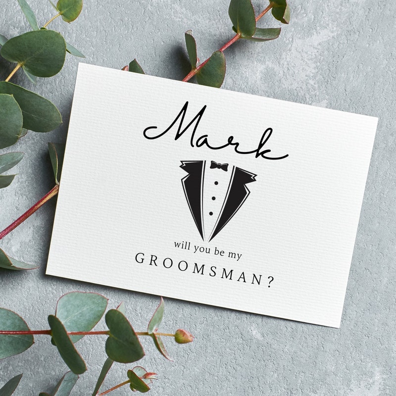 Groomsman Cards - Etsy
