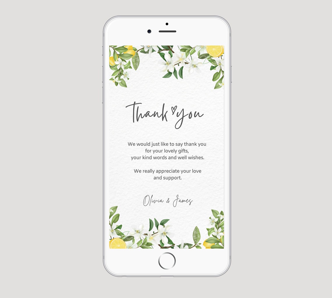 Electronic Thank You Card Template: Editable Baby Ecard (digital ...