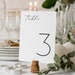 Modern Table Numbers Template, Minimal Table Numbers, Minimal Wedding ...