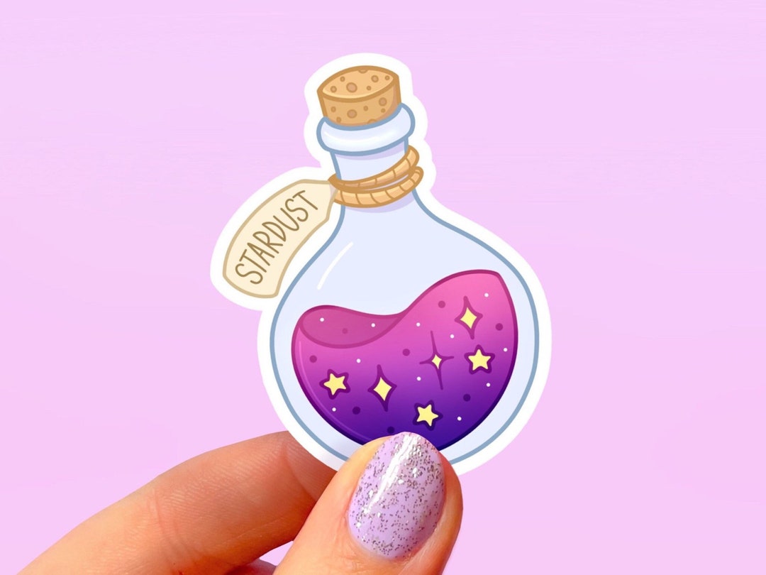 Stardust Sticker, Starry Potion Bottle Stickers, Magical Mystical ...