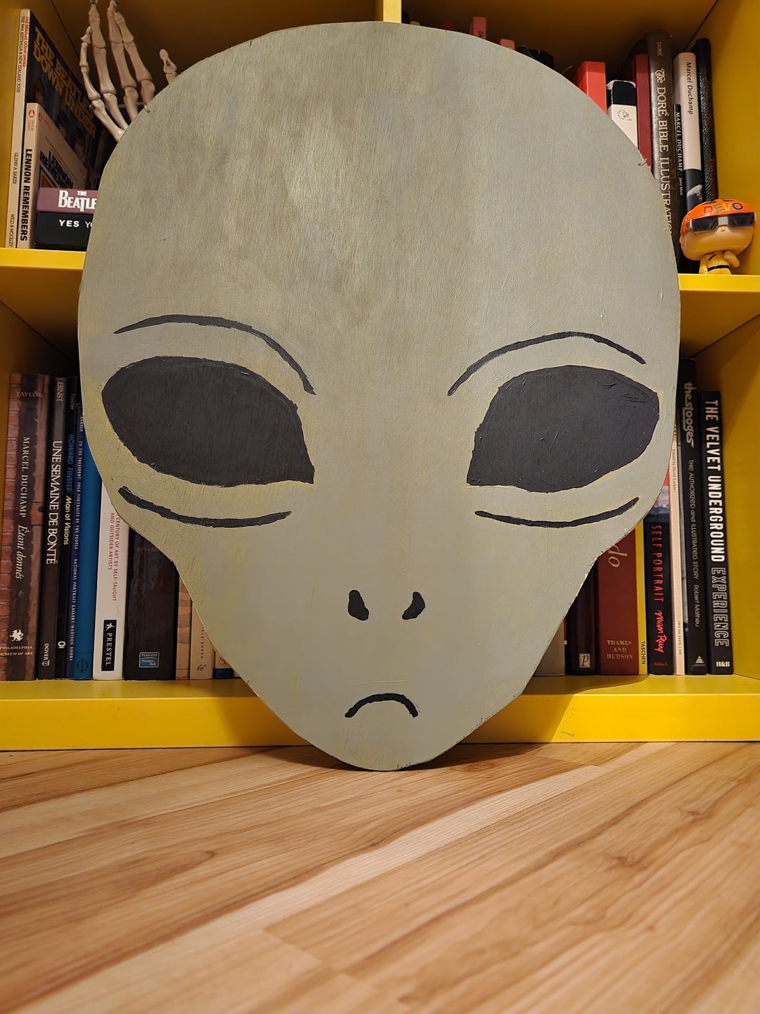 Hand Painted Alien Wood Cut Out - Etsy