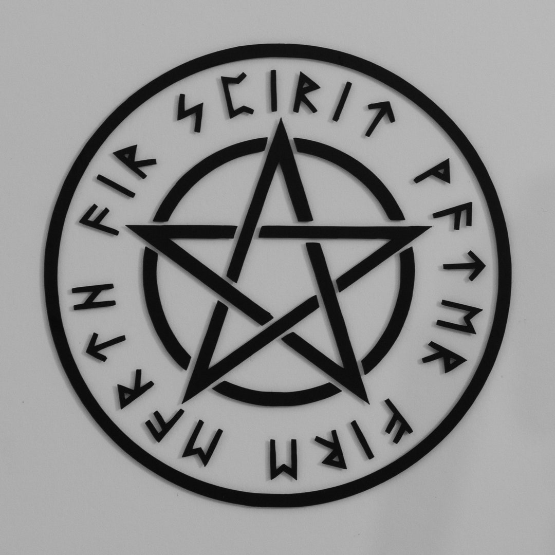 Pentacle Elements Runes Van Window Sticker Decal Pentacle Window Bumper ...