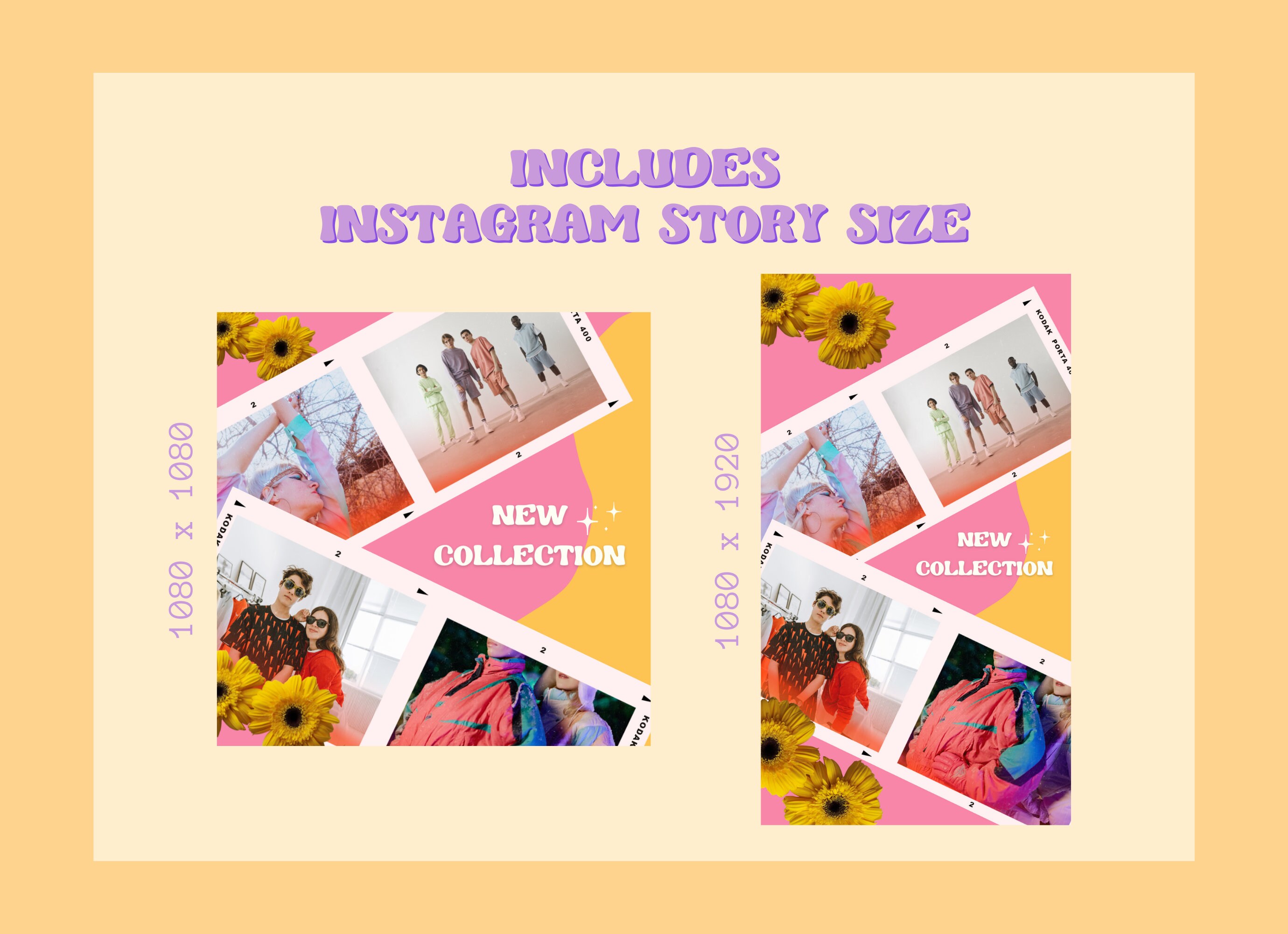 40 Retro Groovy Templates Pastel Retro Easy to edit with Canva Colorful ...