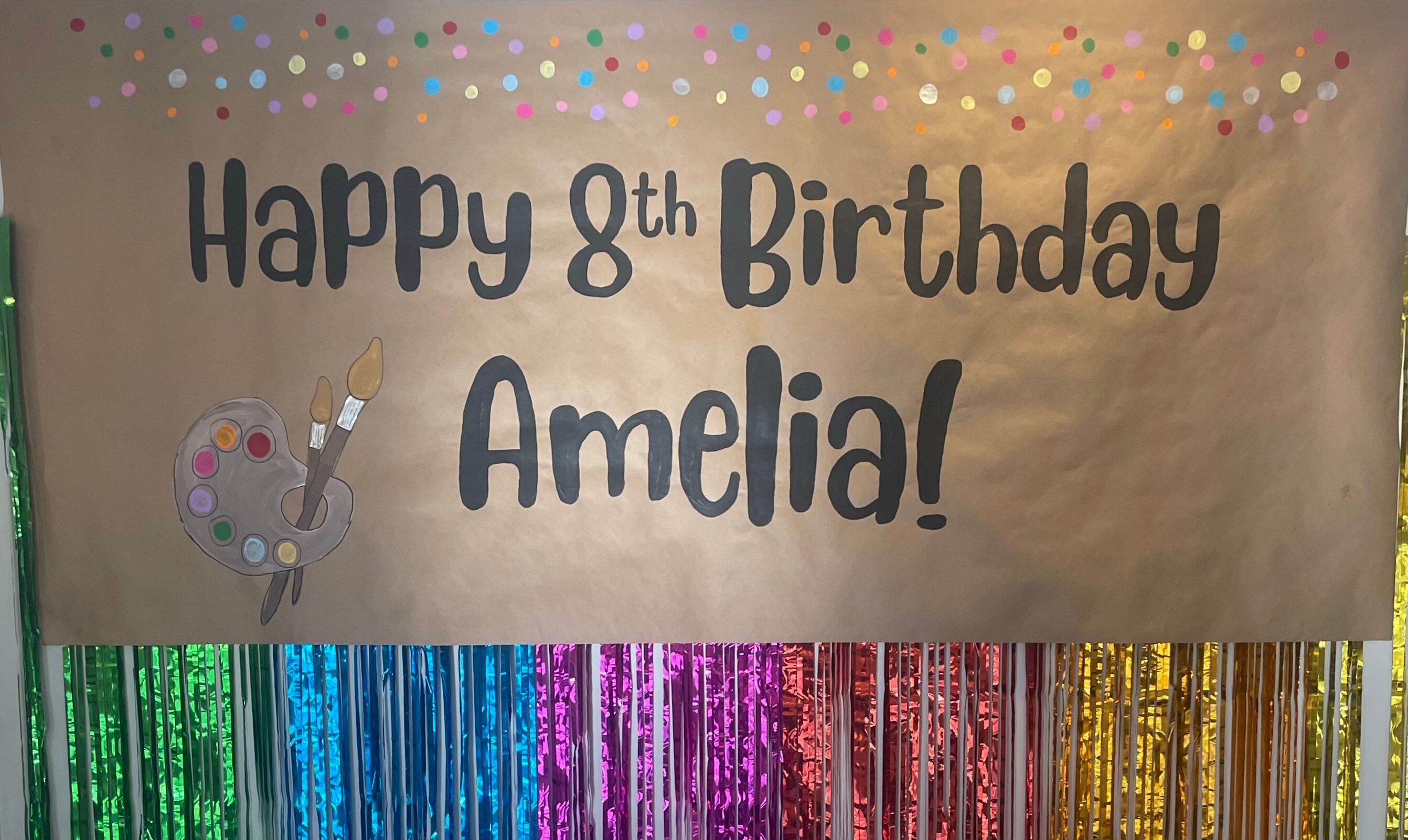 Hand Painted Paper Banner - Etsy