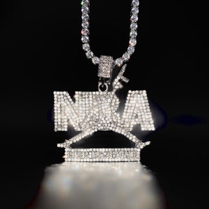 NBA Youngboy 18k Gold/white Gold CZ Diamond Hiphop Iced Pendant/chain ...