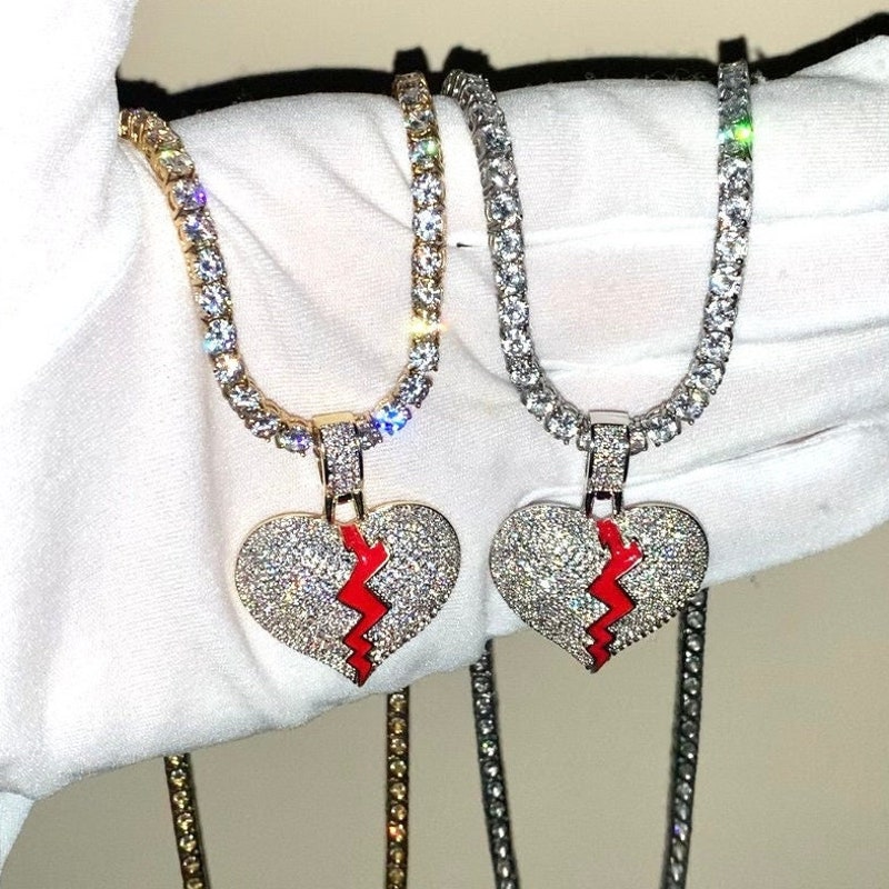 Broken Heart Jewelry - Etsy