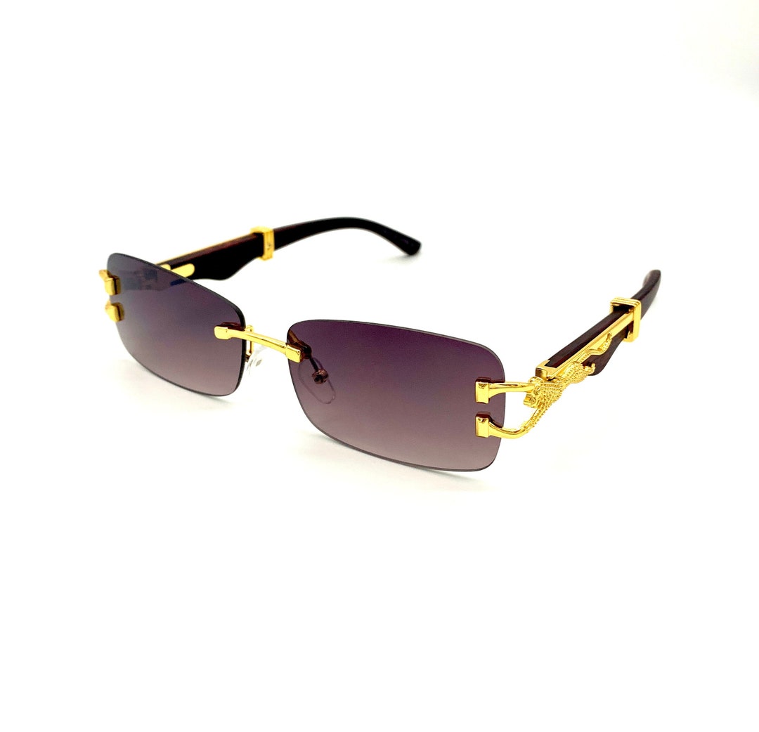 Vintage Wooden Panther Frame Luxury Tints/sunglasses - Etsy