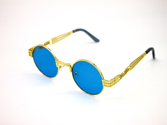 Vintage Buffs Circle Gold Frame Luxury Retro Multi-color | Etsy