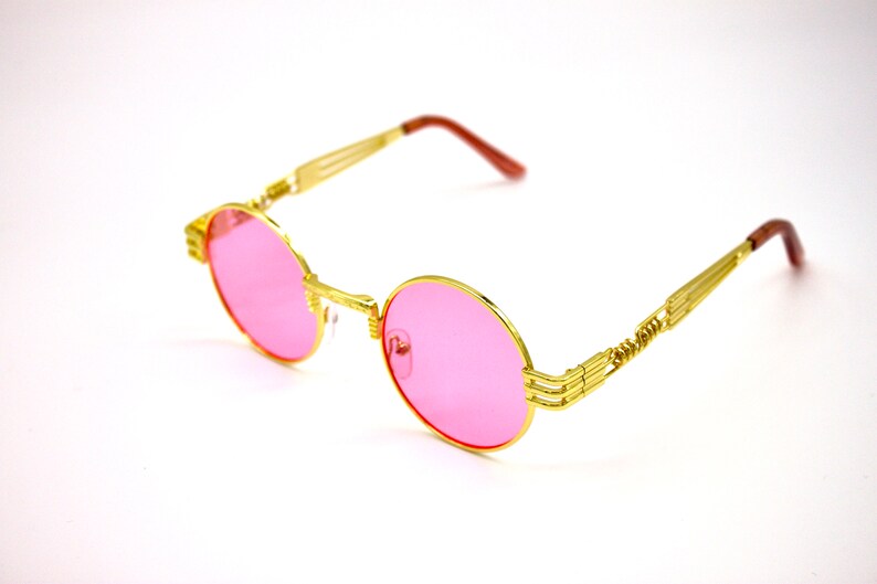 Vintage Buffs Circle Gold Frame Luxury Retro Multi-color | Etsy